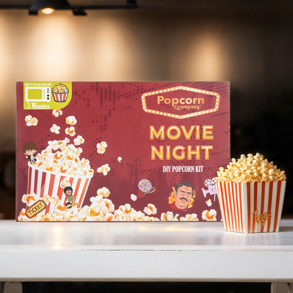 Gourmet Popcorn -New Movie Night DIY Kit - Popcorn & Company
